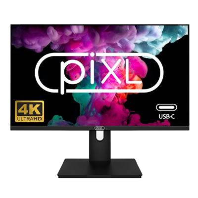 piXL PX27UDH4K 27" Frameless IPS Monitor, 4K UHD, USB-C, HDMI, DP VESA ...